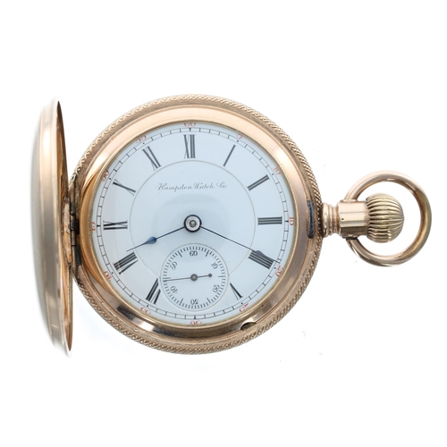 Hampden Watch Company gold filled hunter pocket watch, circa 1907 ...