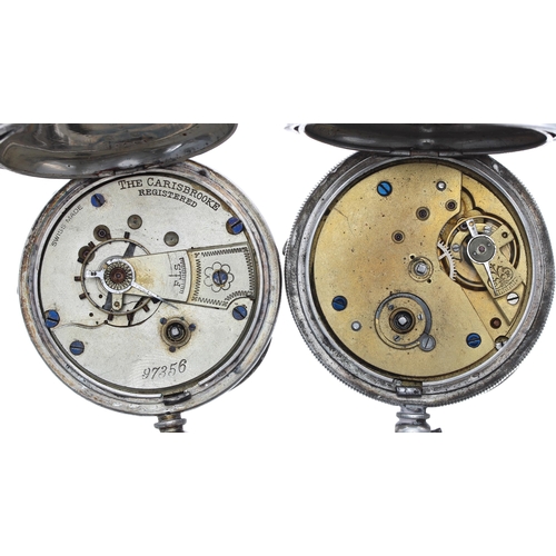 Silver (0.935) lever engine turned pocket watch, unsigned three quarter ...