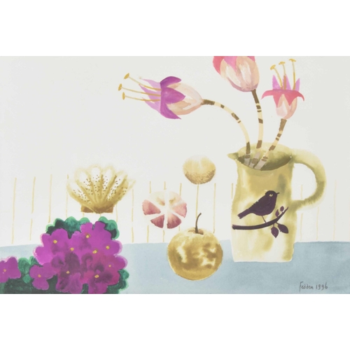 Mary Fedden OBE., RA (1915-2012) - 'Three Pink Lilies', signed Fedden ...