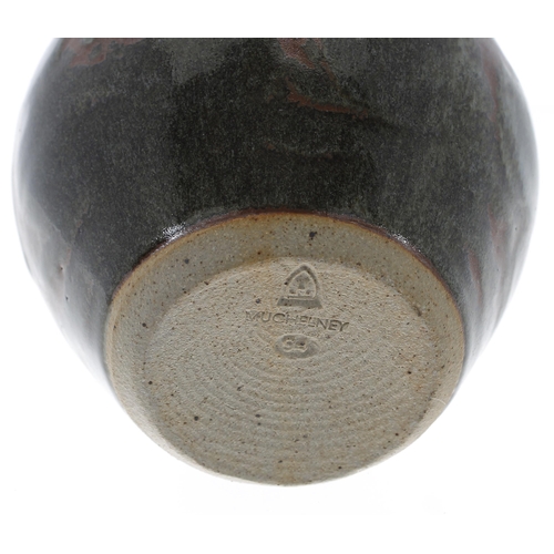 John Leach for Muchelney studio pottery bottle vase, potter's monogram ...
