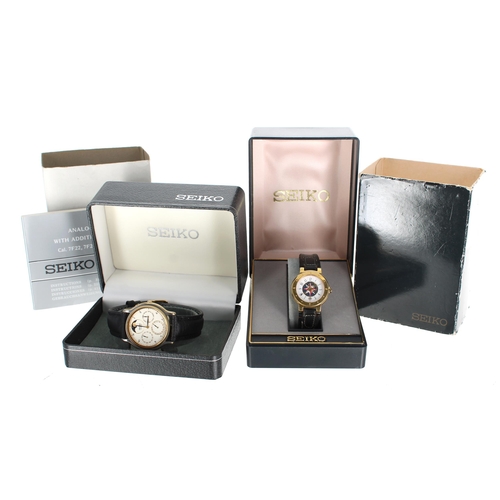 Seiko 'Levante Maritime' gold plated and stainless steel lady's ...