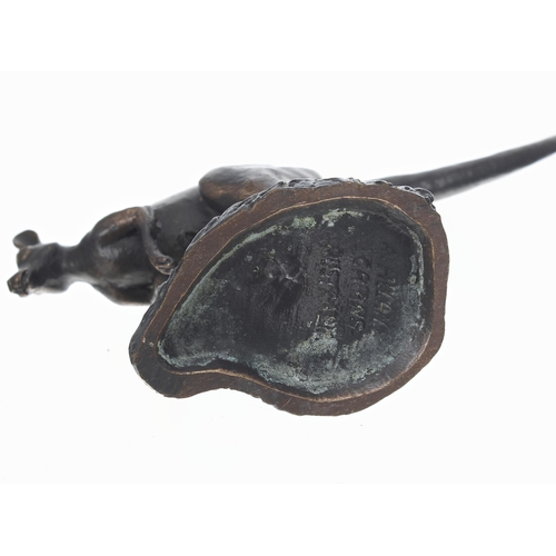 Anna B. Holan (Australian contemporary) - a bronze figural study of a ...