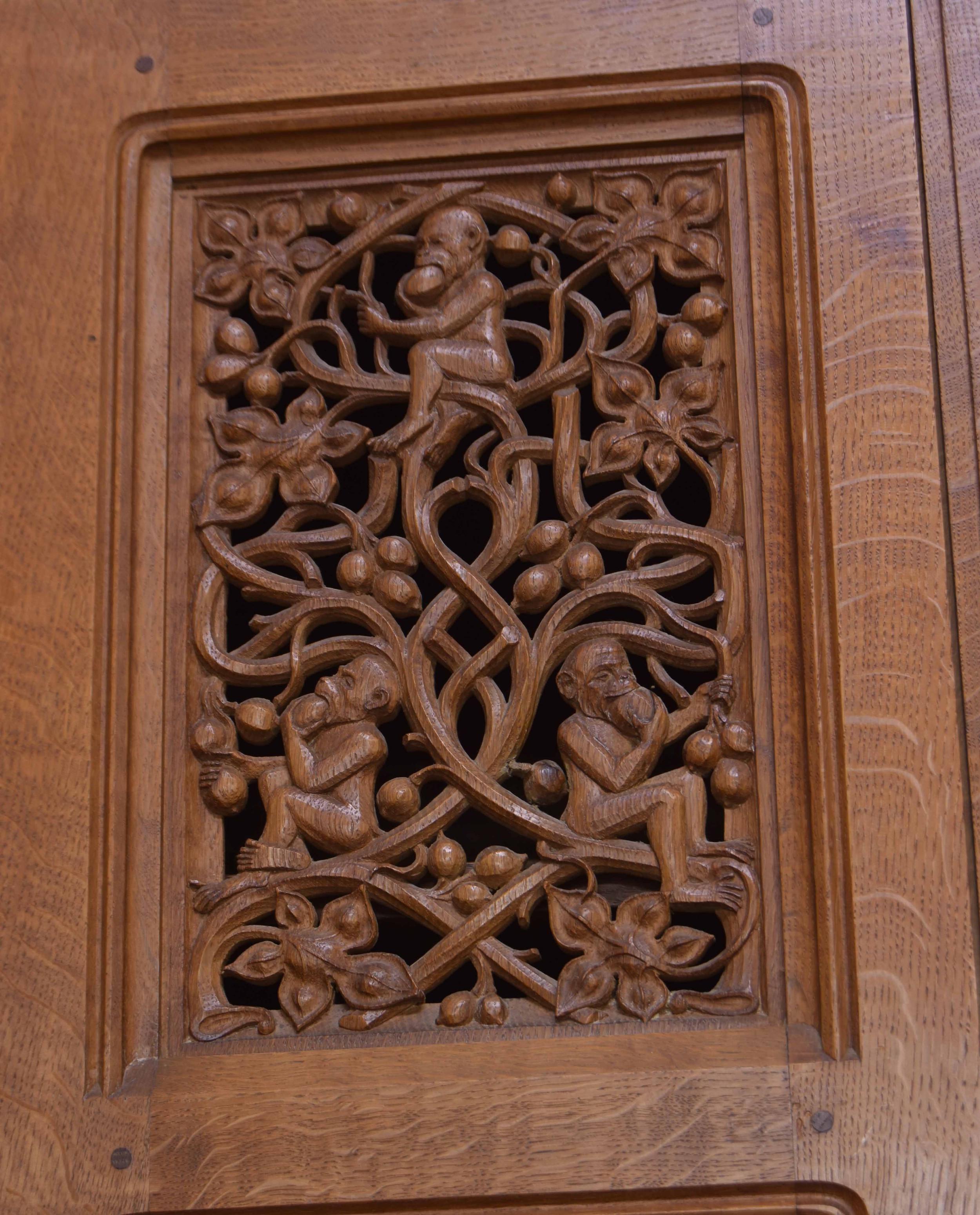 Sir Robert Lorimer (Scottish 1864-1929) - Arts & Crafts oak armoire ...