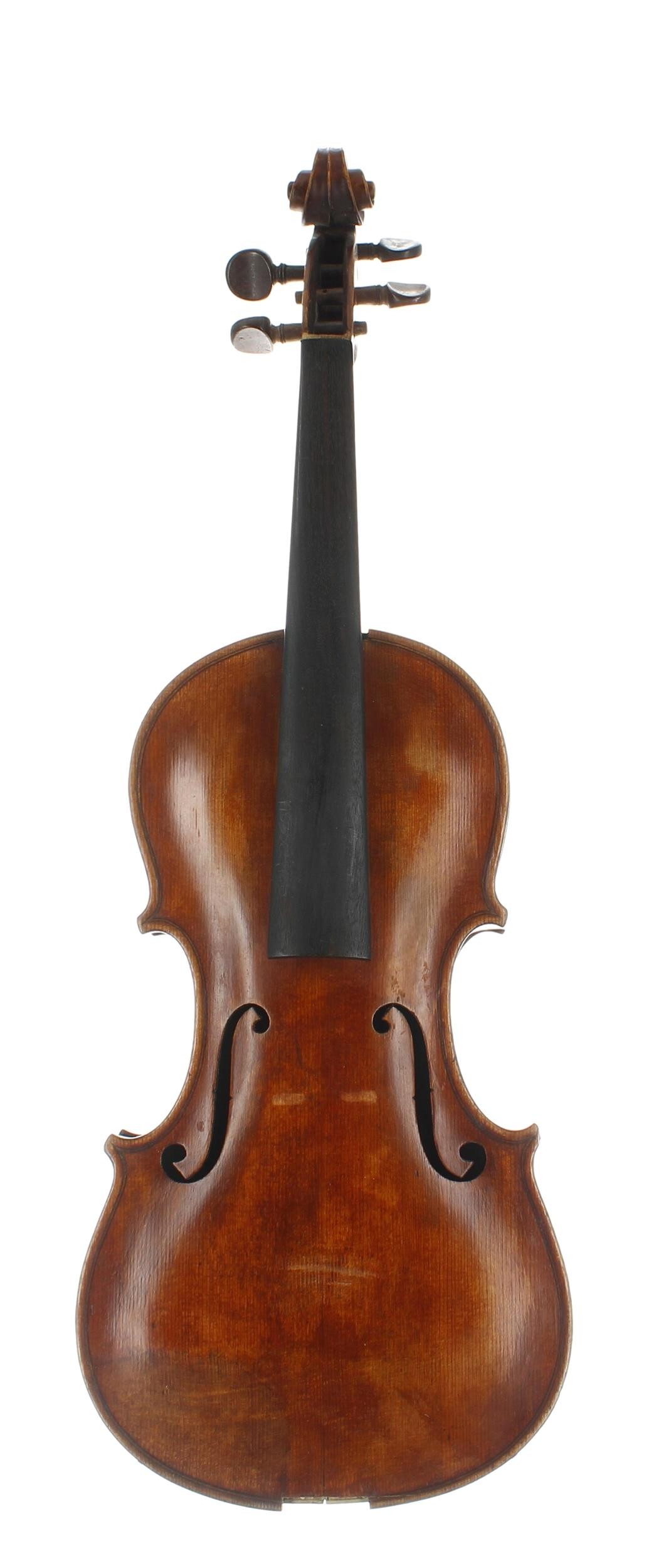 19th century violin labelled Ignacio Fleta..., 14 1/8", 35.90cm