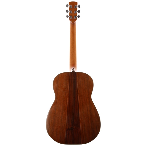 1981 John Hullah acoustic guitar, made in Preston, England; Back and ...