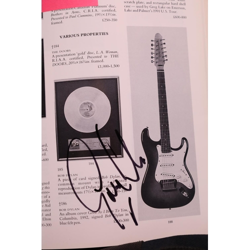 Greg Lake - stage used and autographed Fender Stratocaster XII twelve ...