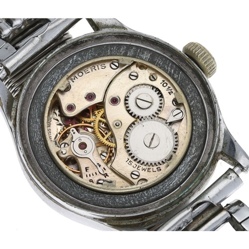 Moeris WWII British Military Army issue mid-size nickel and stainless ...