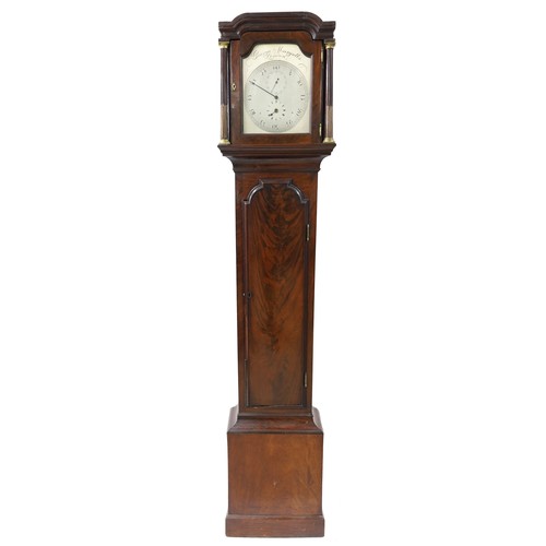 Dr John Plowman - Mahogany longcase regulator, the 10" silvered dial ...
