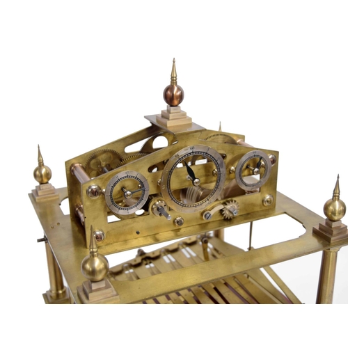 John Wilding Congreve rolling ball single fusee brass clock, the ...