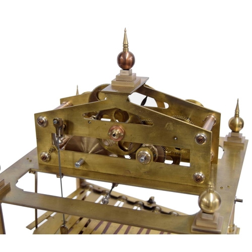 John Wilding Congreve rolling ball single fusee brass clock, the ...