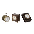 Small Zenith alarm clock stamped Metal Dore, no. 13058 to the base ...