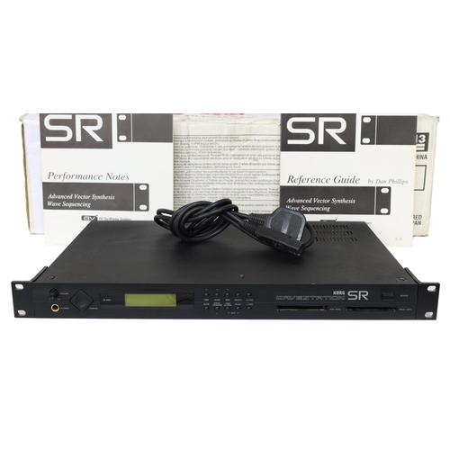 Korg Wavestation SR synthesiser rack unit, ser. no. 009607, with ...