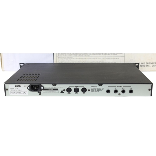Korg Wavestation SR synthesiser rack unit, ser. no. 009607, with ...
