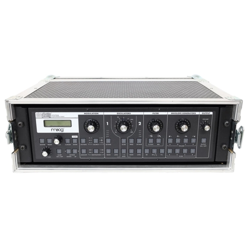Moog Slim Phatty Analog Synthesizer rack unit, within a heavy duty ...