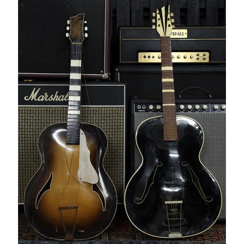 1950s German Hopf archtop guitar in need of some attention (missing ...