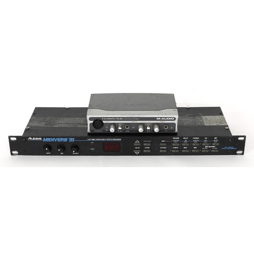 Alesis Midiverb III multi-effects processor rack unit; together with an ...
