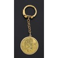 9ct 'St Christopher' key chain, 11.2gm, 2.75" long