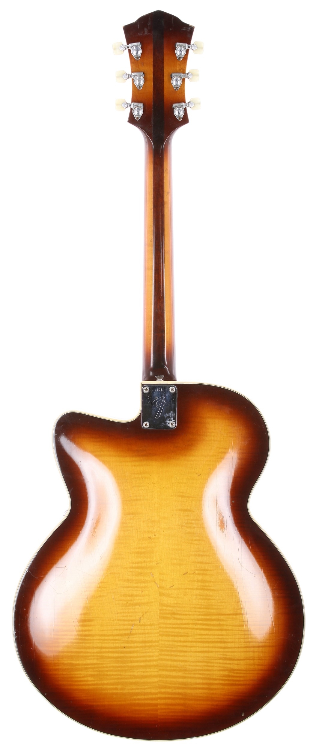 1972 Fender Montego II electric archtop guitar, made in USA; Body ...