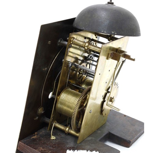 Good English walnut floral marquetry eight day longcase clock with five ...