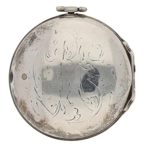 J. Josephson, London - 18th century silver verge pair cased pocket ...