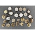 Quantity of fob watches principally for repair to include four silver ...