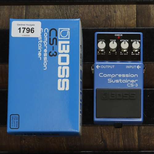 Boss CS-3 Compression Sustainer guitar pedal, boxed*Please note ...