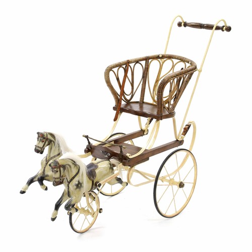 Fine G&J Lines pair-horse galloping gig, labelled 'New Galloping Horse ...