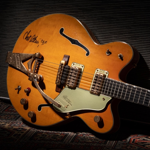 Chet Atkins - autographed Gretsch Chet Atkins 6120 double cut hollow ...