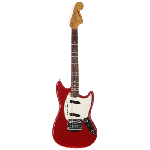 1965 Fender Mustang electric guitar, made in USA; Body: red finish ...
