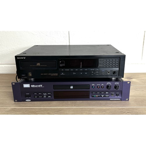 HHB Burnit CDR-830 compact disc recorder rack unit; together with a ...