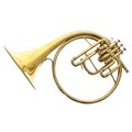 Brass tenor horn with three valves, signed Adolphe Sax, 64 Rue Myrha ...