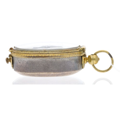 Jean Rousseau - fine and rare 17th century pre-balance spring oval ...
