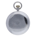 Junghans Process Time Meter chrome cased pocket watch, 55mm
