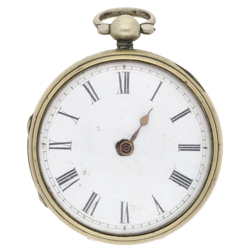 Robert Allum, London - fusee verge pocket watch movement, signed Rob't ...