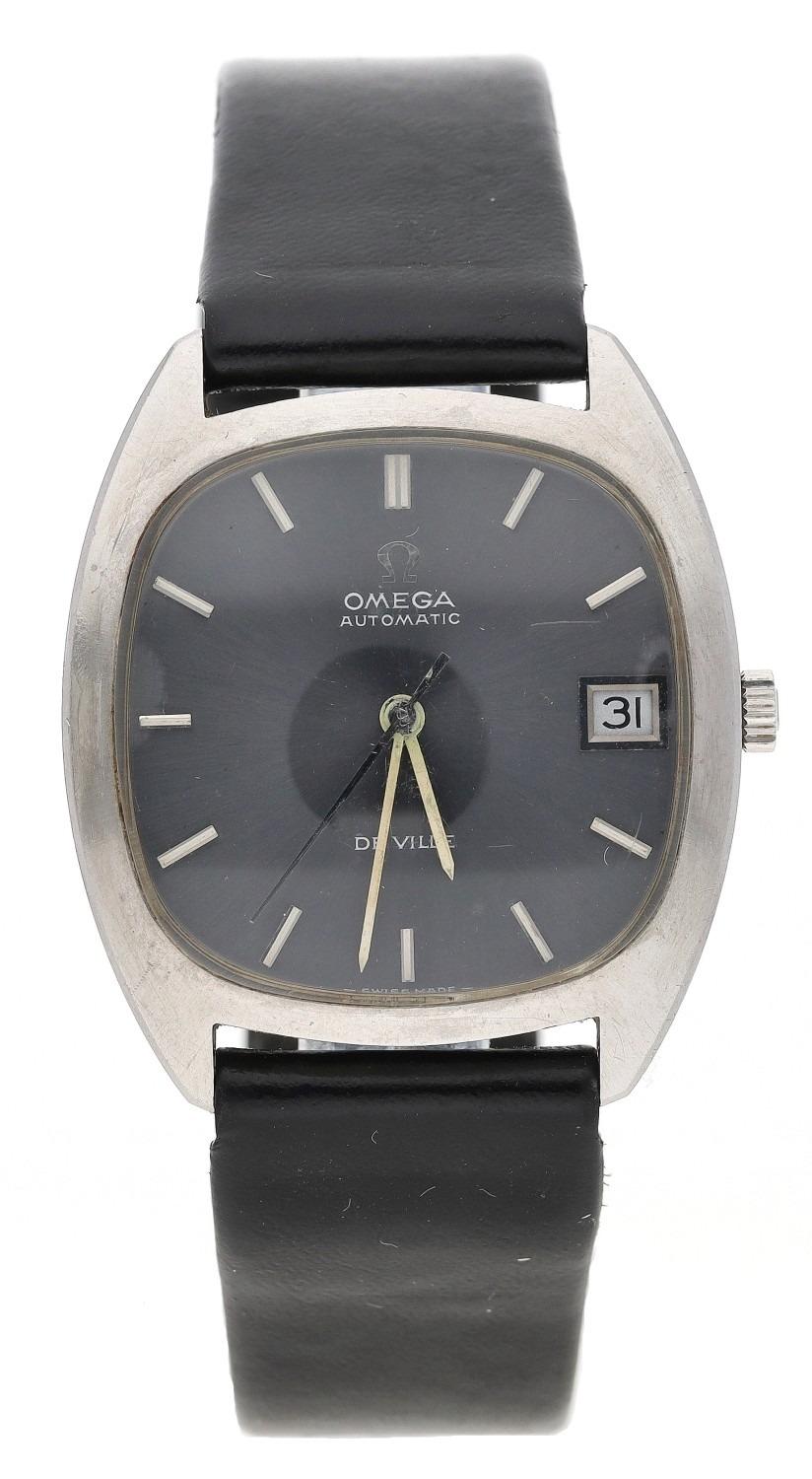 Omega De Ville automatic stainless steel gentleman's wristwatch ...