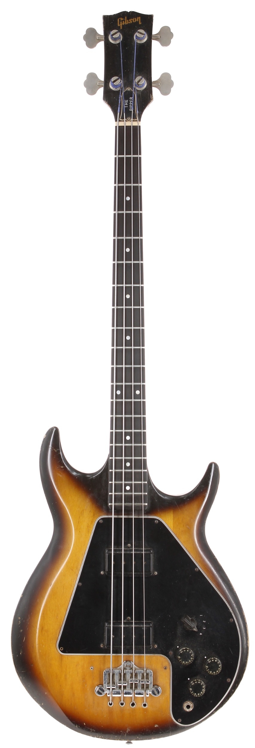1976 Gibson Ripper bass guitar, made in USA; Body: two-tone sunburst ...