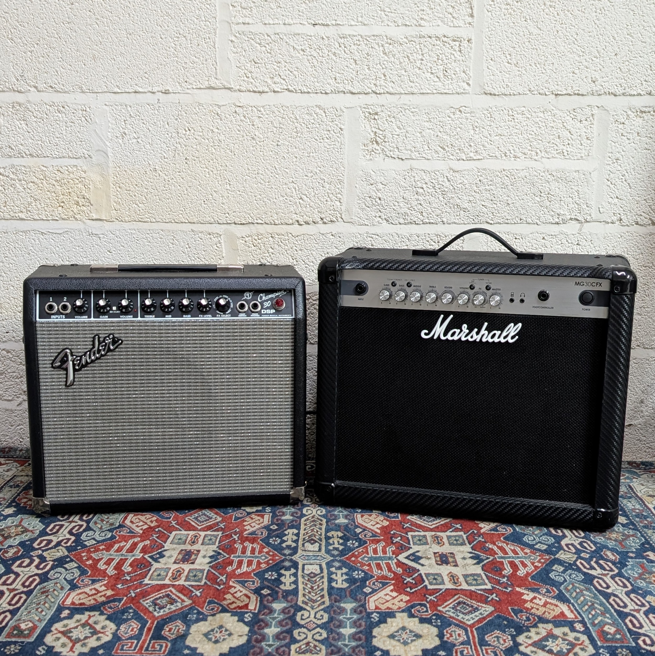 Fender Champion 30 DSP electric guitar amplifier; together with a ...