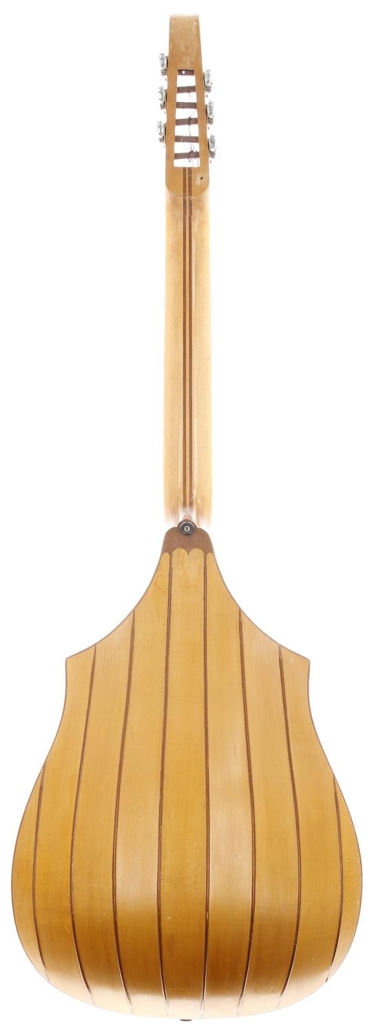 Interesting English six string bowl back acoustic guitar, with ridged ...