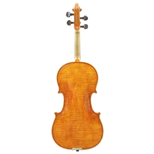 Good modern English violin by and labelled Martin J: Hilsden, Maker ...