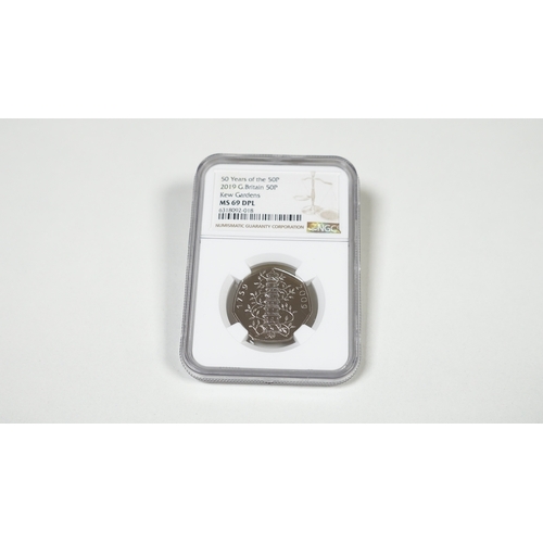 Kew Gardems 2019 Coin Graded MS 69 DPL