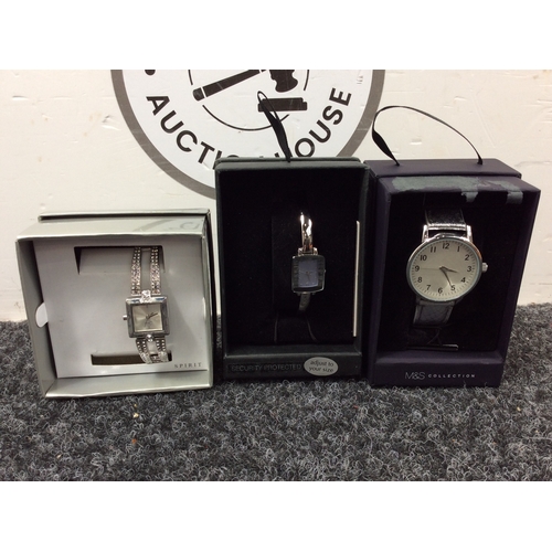 3 Branded Watches - New