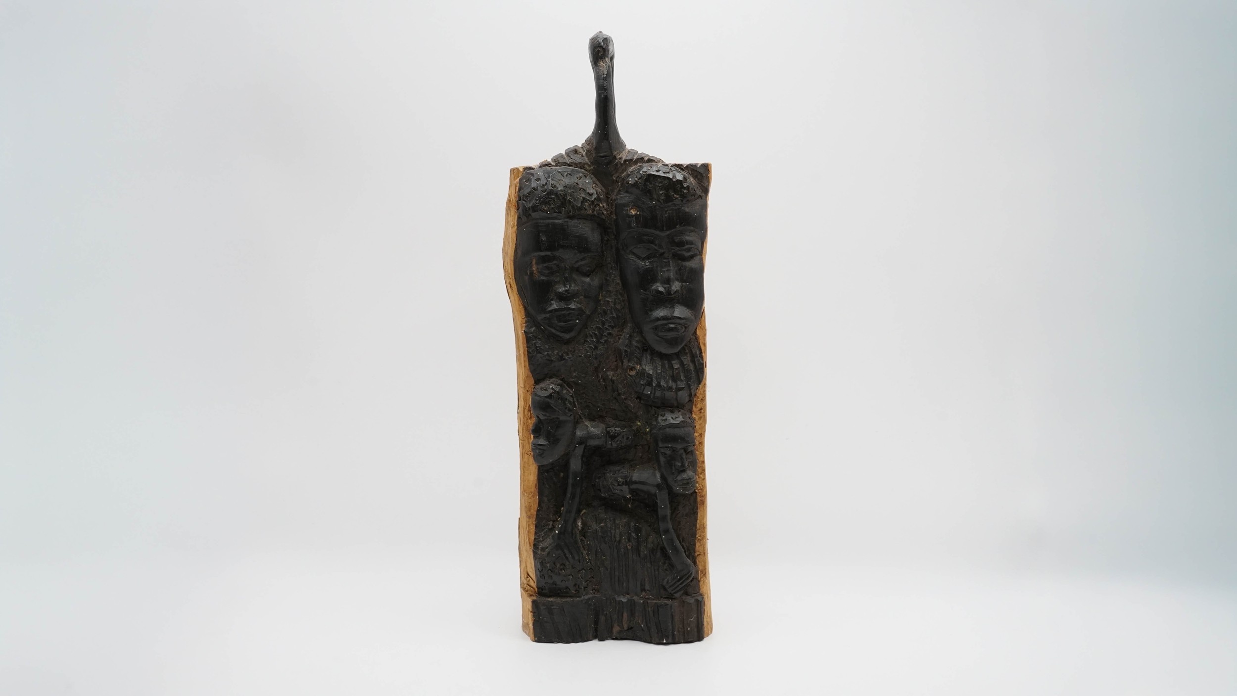 African Makonde Tree Of Life Carved From African Blackwood