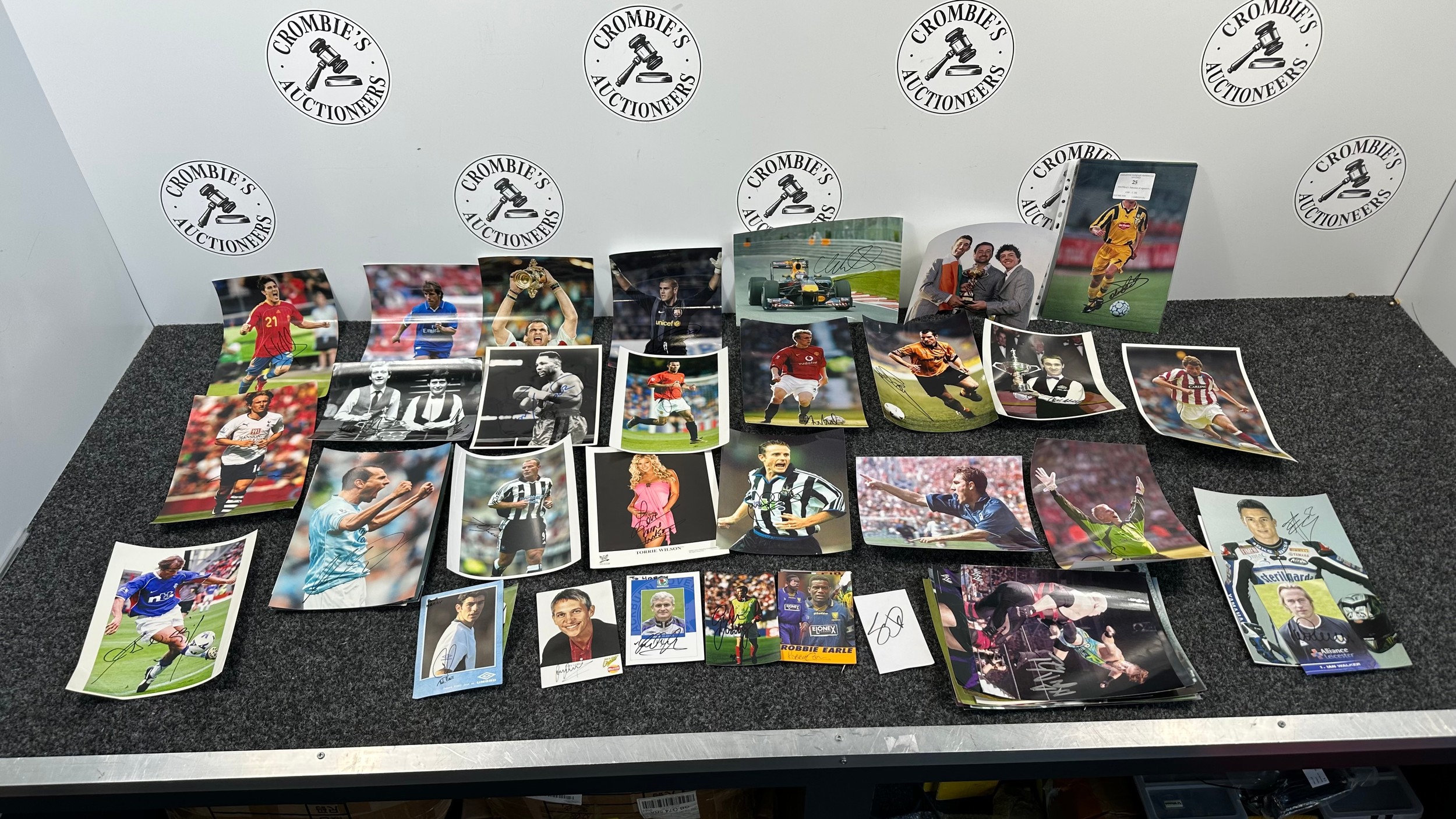 Qty Of Famous Athletes Autographs From Various Sports - Football, F1 ...