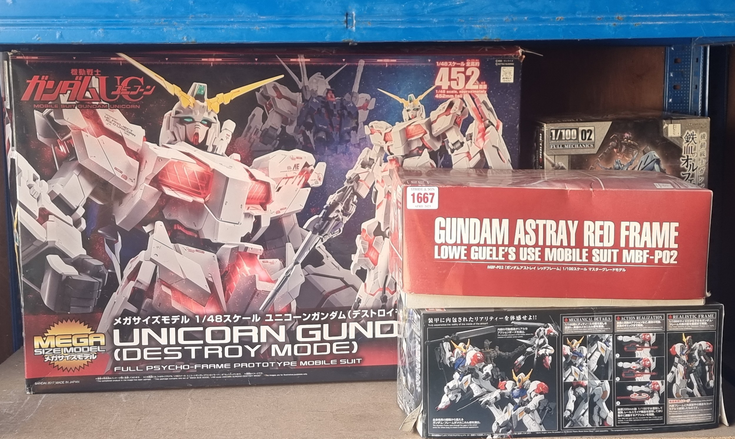 Mobile Suit Gundam: five kit-form figures, comprising: 'Gundam Vidar ...