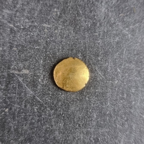 Coins: Celtic, a Gallo Belgic gold quarter stater, attributed to the ...