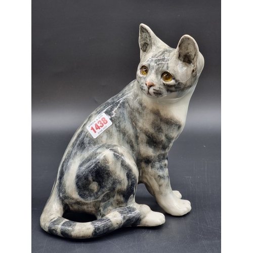 Studio Pottery: a Jenny Winstanley cat, 26cm high.