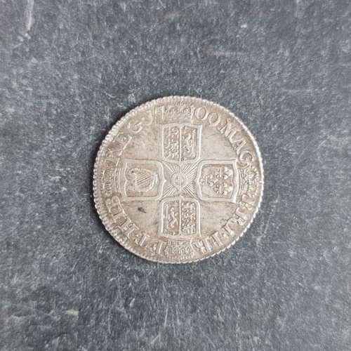 Coins: UK, an Anne 1709 silver shilling.