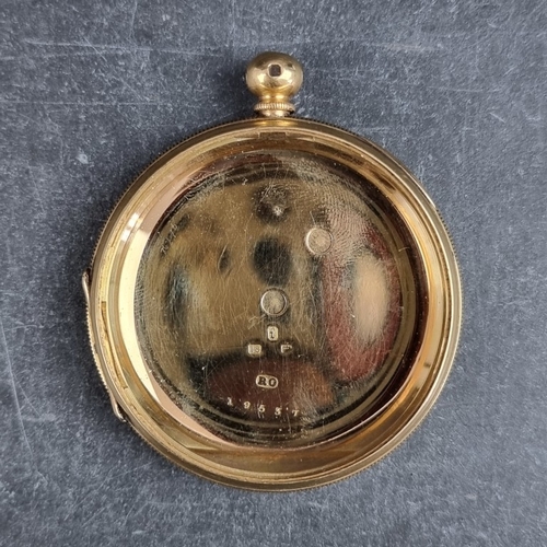 A Victorian 18ct gold open faced watch case, 52mm, to fit a movement ...