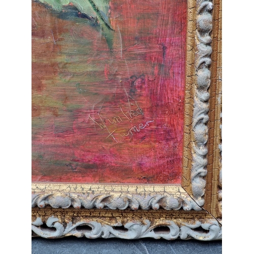 Winifred Turner, still life of sunflowers, signed, oil on canvas, 60 x ...