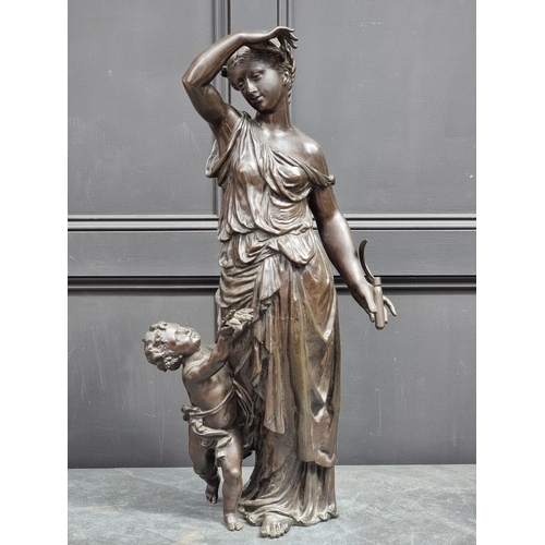 Etienne Alexandre Stella, a large bronze figure group of Ceres ...